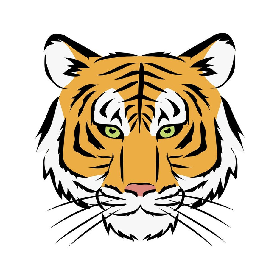 Tiger Face Fabric Panel