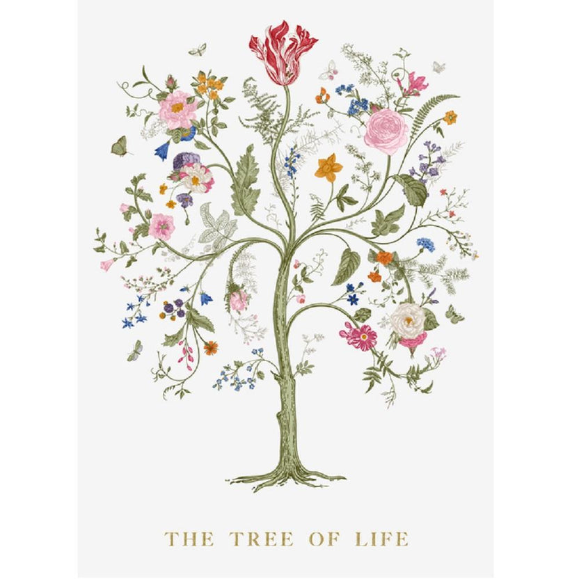 Tree Of Life Fabric Panel - White