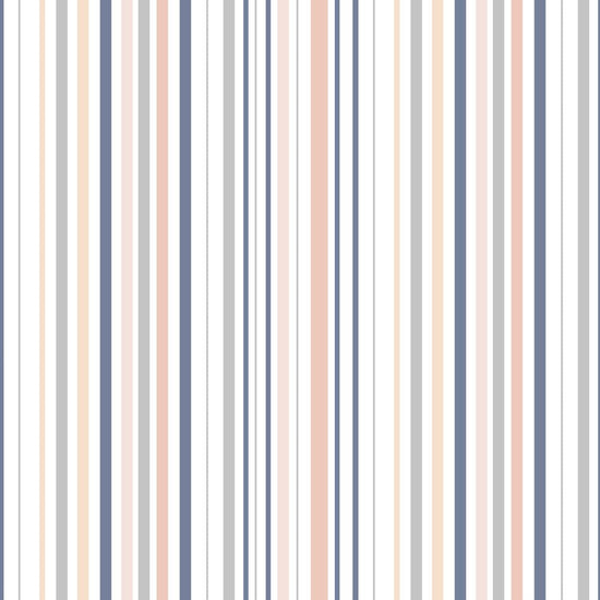 Vertical Stripe Fabric - Light Pastels