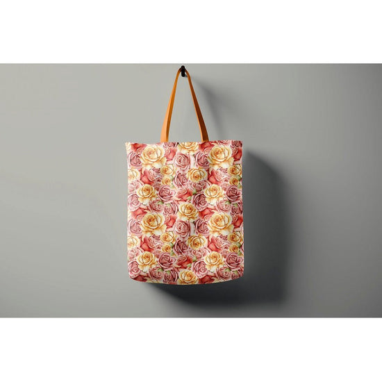 Watercolor Packed Roses Fabric