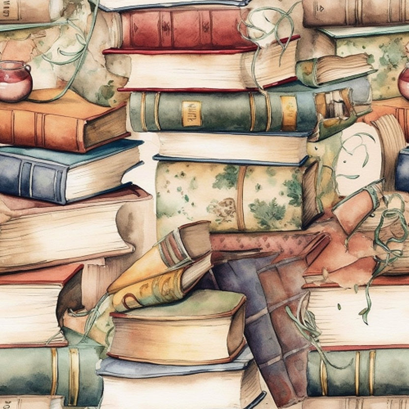 Whimsical Messy Books & Decor #5 Fabric