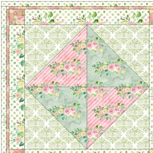 Wild Flower Quilt Kit - 70 1/2" x 70 1/2"