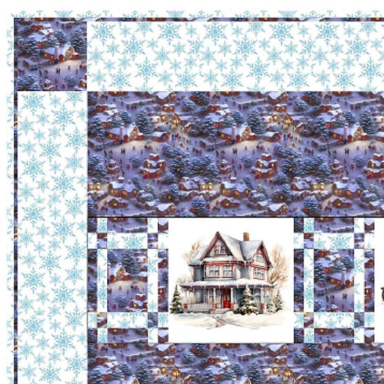 Winter Wonder Lane Quilt Kit - 61 1/2” x 74 1/2"